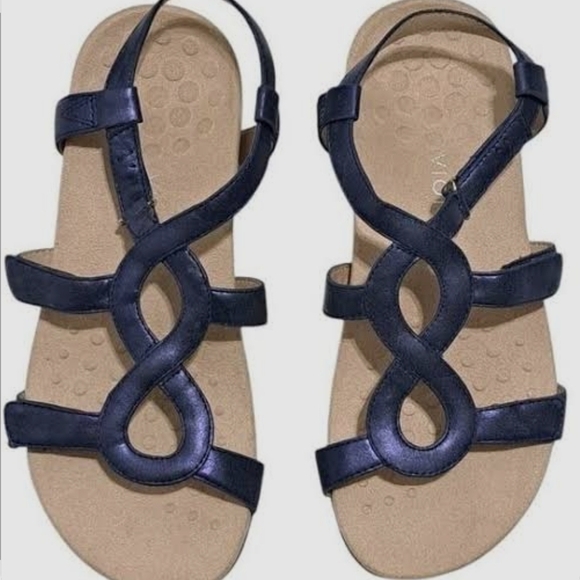 Vionic | Shoes | Vionic Jodie Womens Metallic Blue Sandals Sz 5 | Poshmark